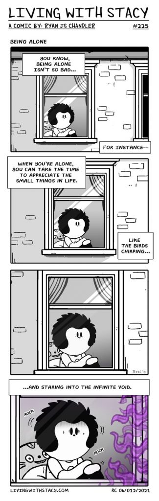 Being Alone - LWS Comics #225 - Living With Stacy COMICS