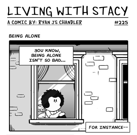 Being Alone - LWS Comics #225 - Living With Stacy COMICS