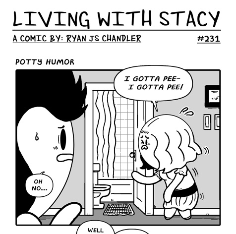 Potty Humor - LWS Comics #231 - Living With Stacy Comics